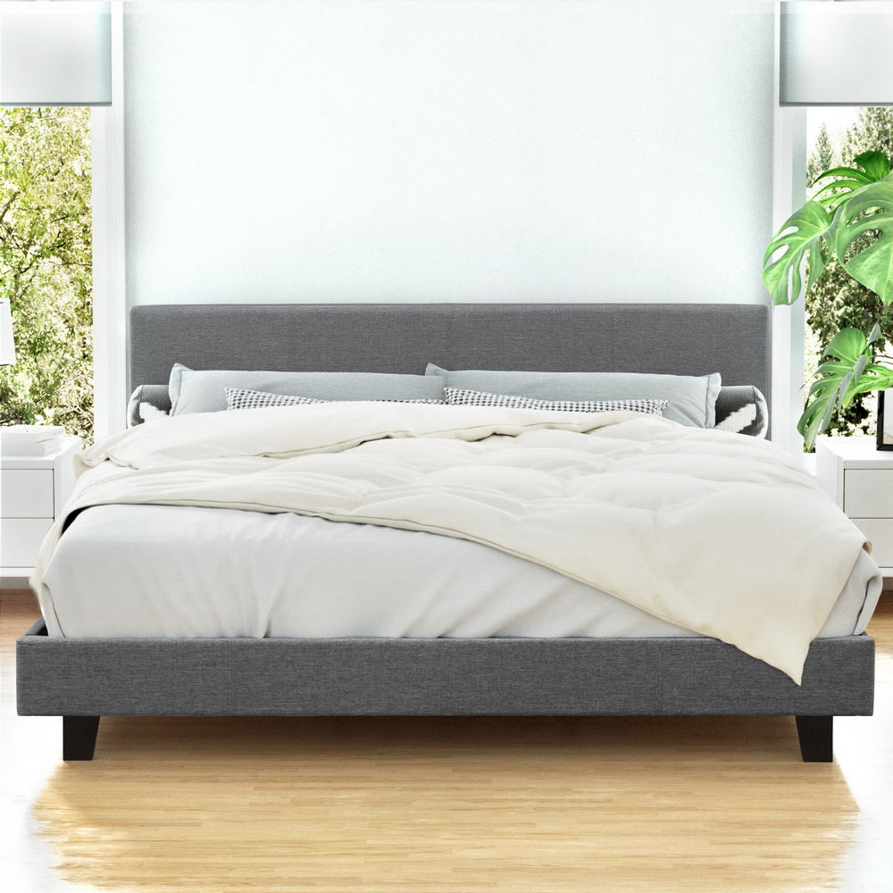 Bed Frame King/Queen Size Grey NEO