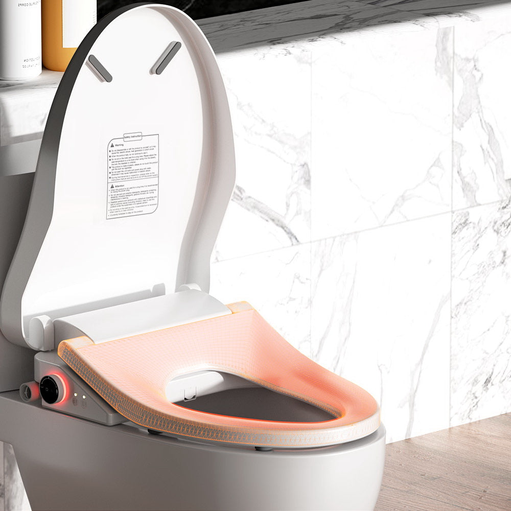 Electric Bidet Toilet Seat Cover with Auto Smart Spray and Knob - Elec