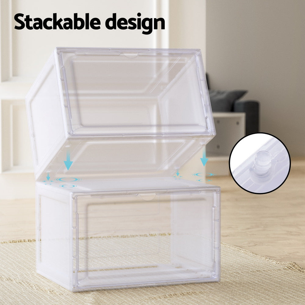 DIY Shoe Box Set of 6 Stackable Magnetic Door | Melbourne Home & Living