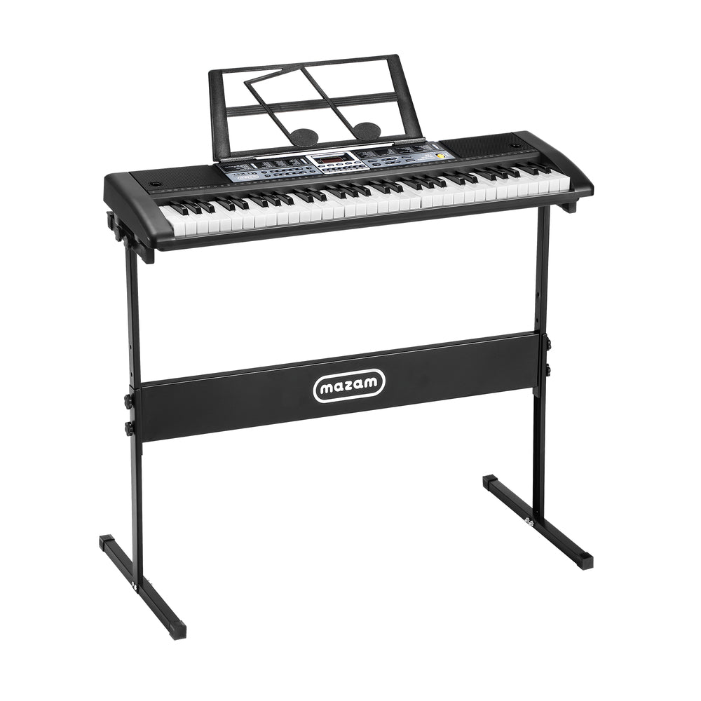 61 Keys Electronic Piano Keyboard Lighted Electric Keyboards Holder St