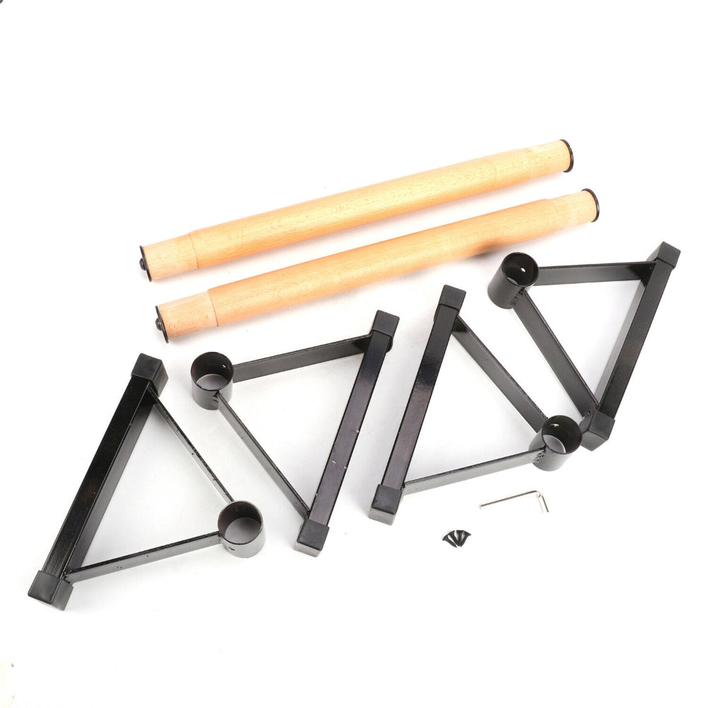 1 Pair Parallettes Set Push-up Parallel Bar Stretch Double Rod Stand ...