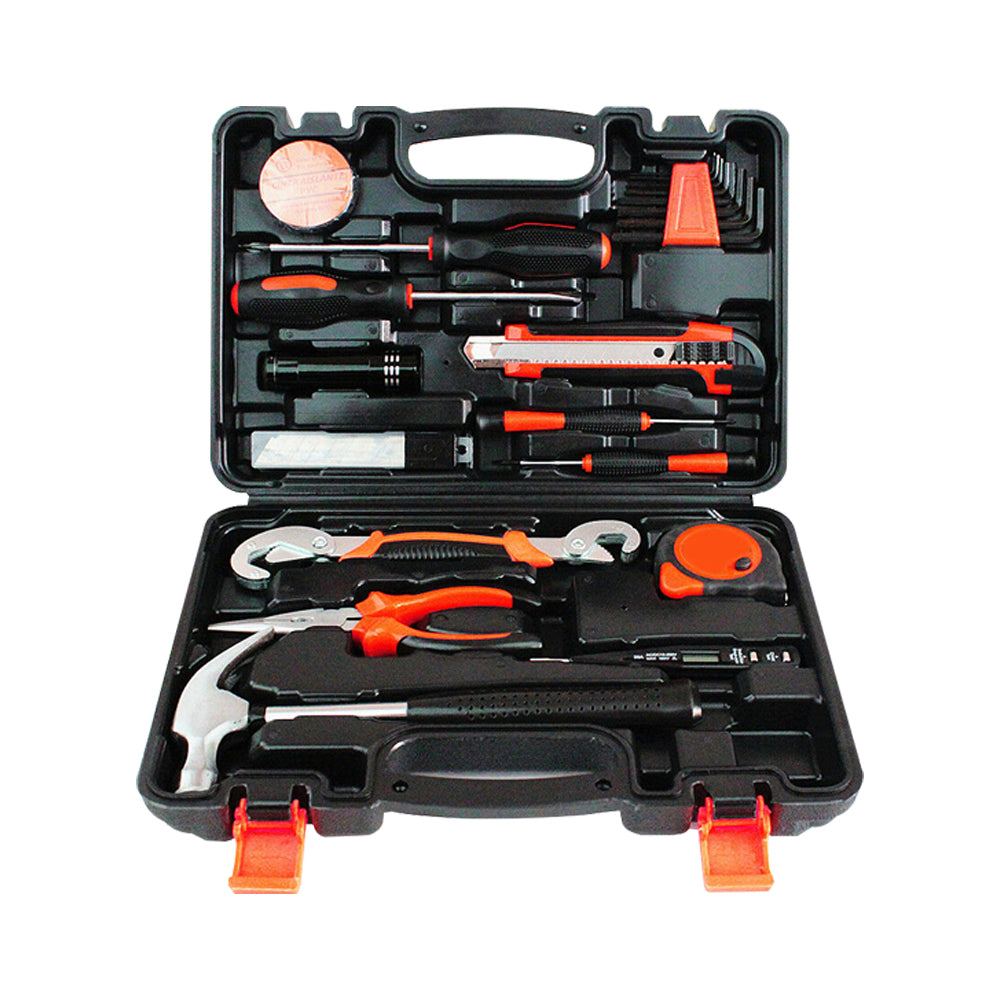 Handy 25-Piece Tool Set With Storage Case
