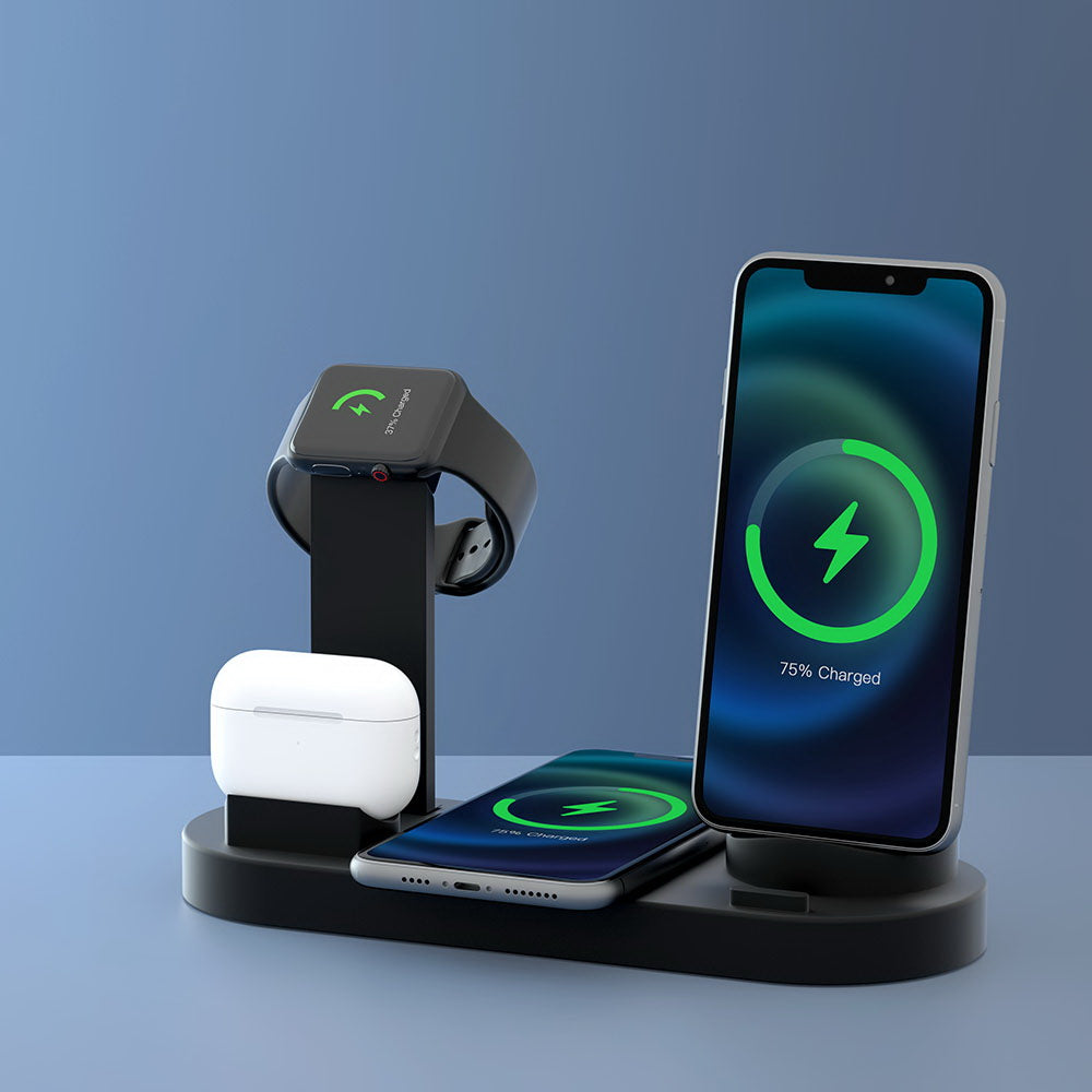 4-In-1 Wireless Charger Dock Multi-Function Charging Station For Phone