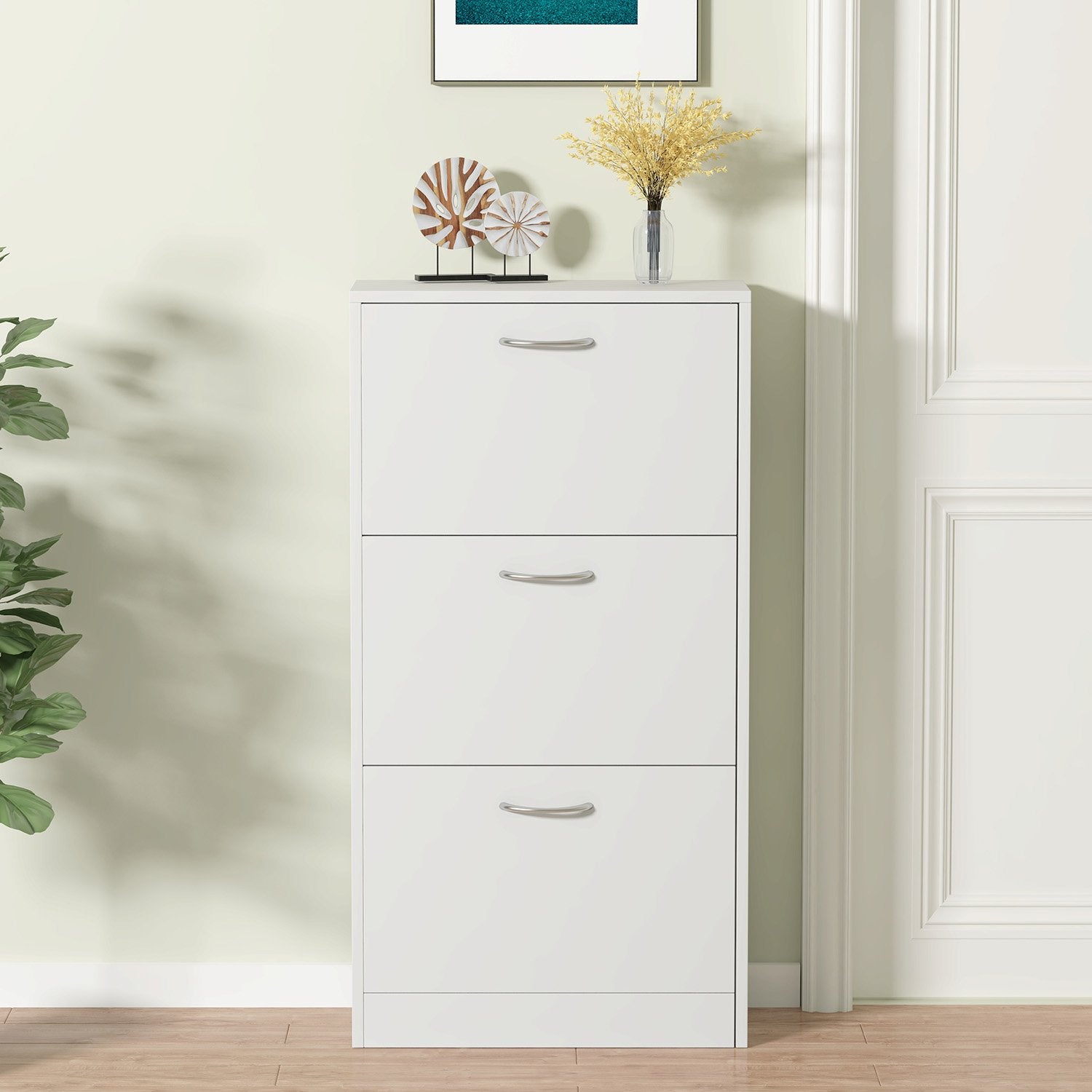 Stylish White Shoe Cabinet for Organized Storage | Melbourne Home & Living