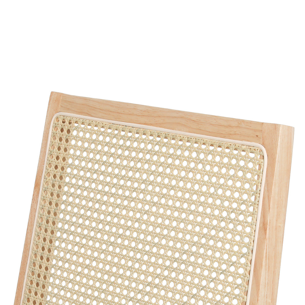 Functional 8XCane Dining Chair Rattan Armless Seat Sleek Modern Look