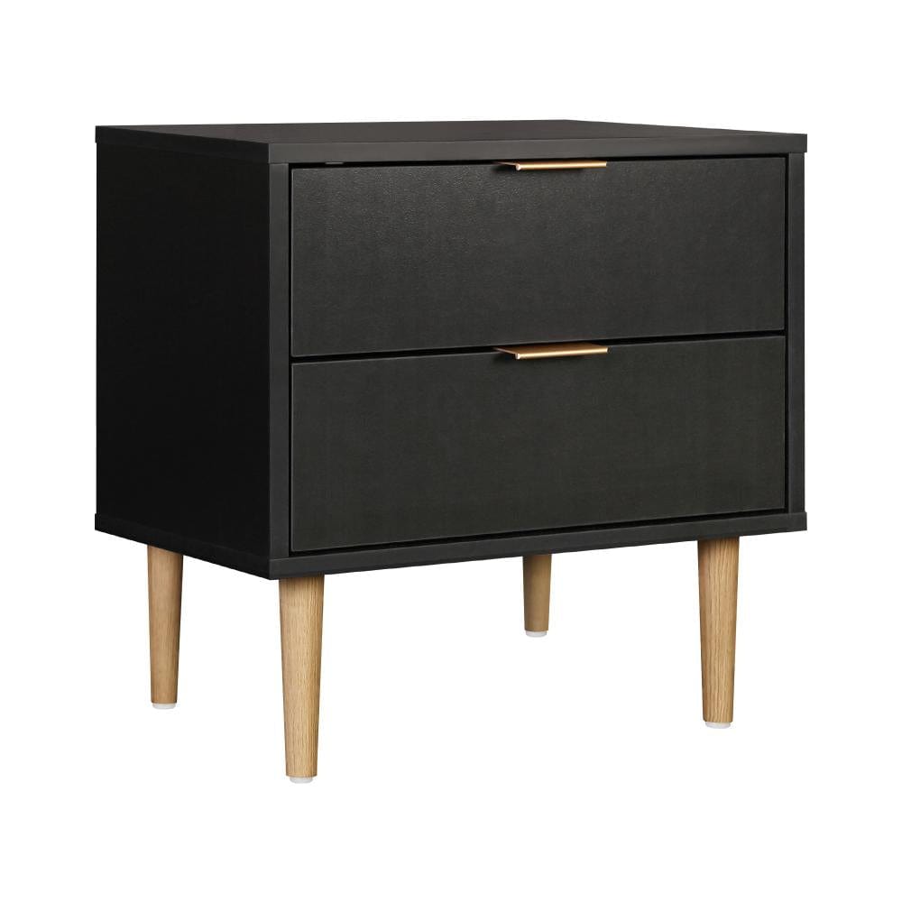 Functional Bedside Table with 2 Drawers: Organize Your Bedroom with St