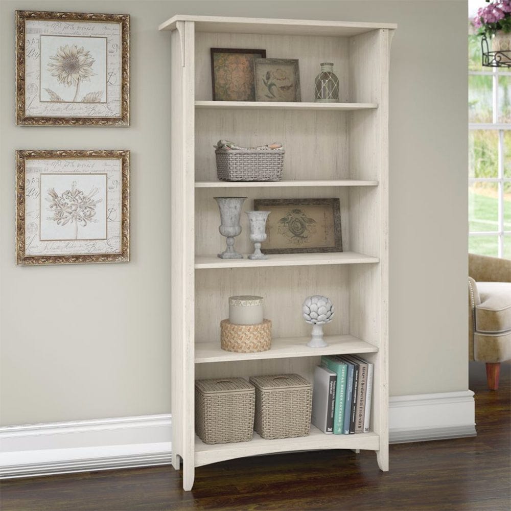 5 Shelf Bookcase White | Melbourne Home & Living