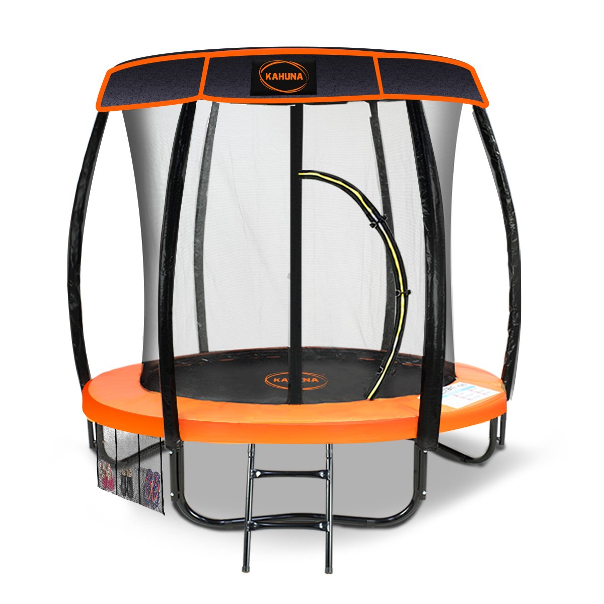 Trampoline 8 Ft With Roof - Orange